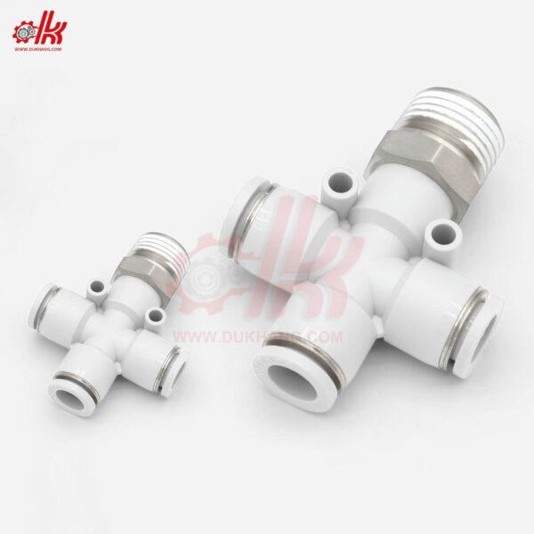 Ngã Tư Nối Hơi khí Nén AIRTAC PZB4 PZB6 PZB8 PZB10 PZB12 - Vật tư công nghiệp - Dủ Khang